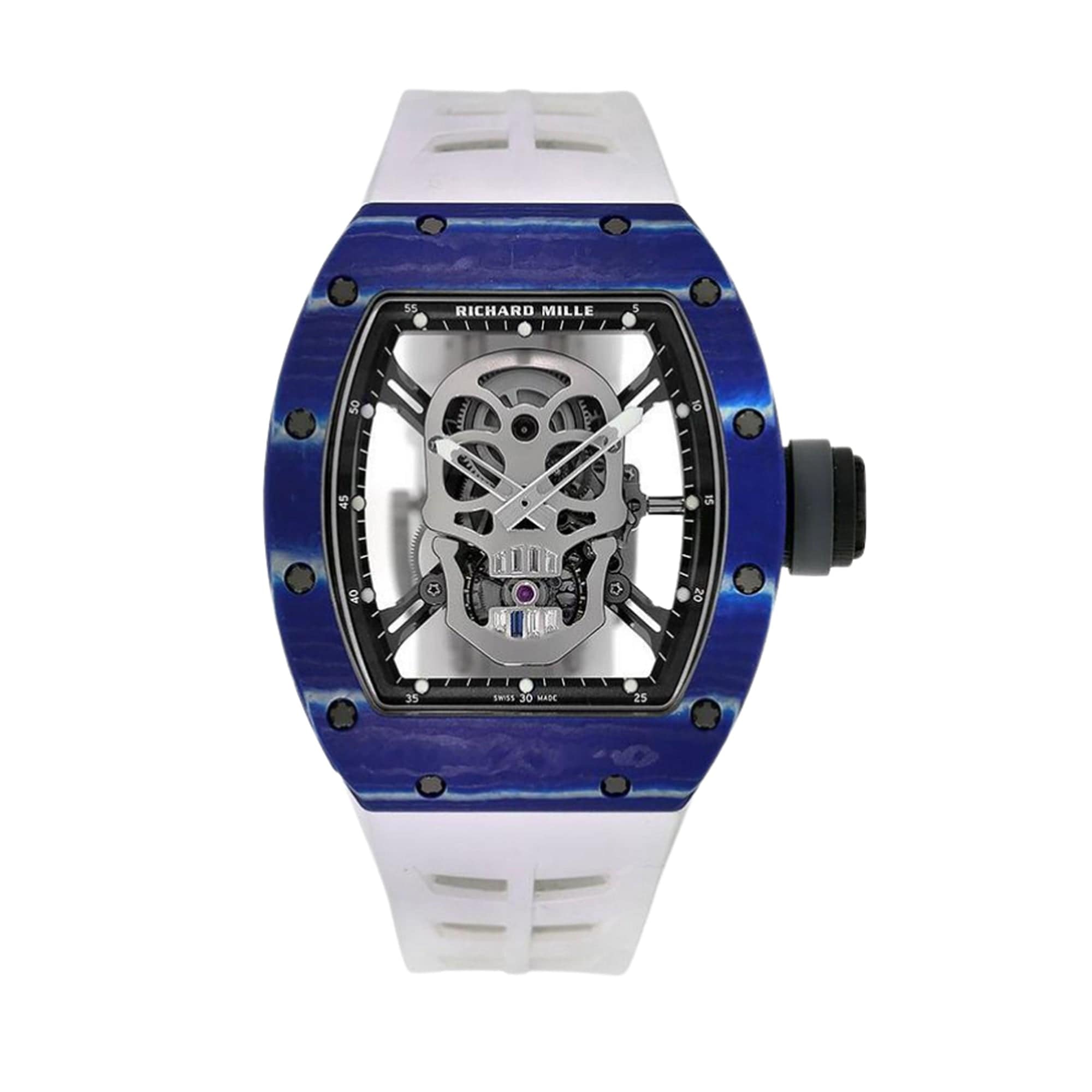 Richard Mille RM 52-01 'Skull' Blue Quartz TPT Limited Edition – Mavani & Co