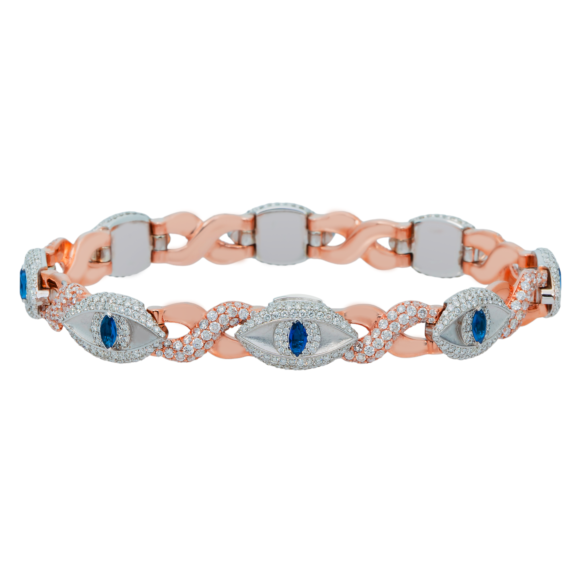 Infinity Evil Eye Diamond Bracelet – Mavani & Co