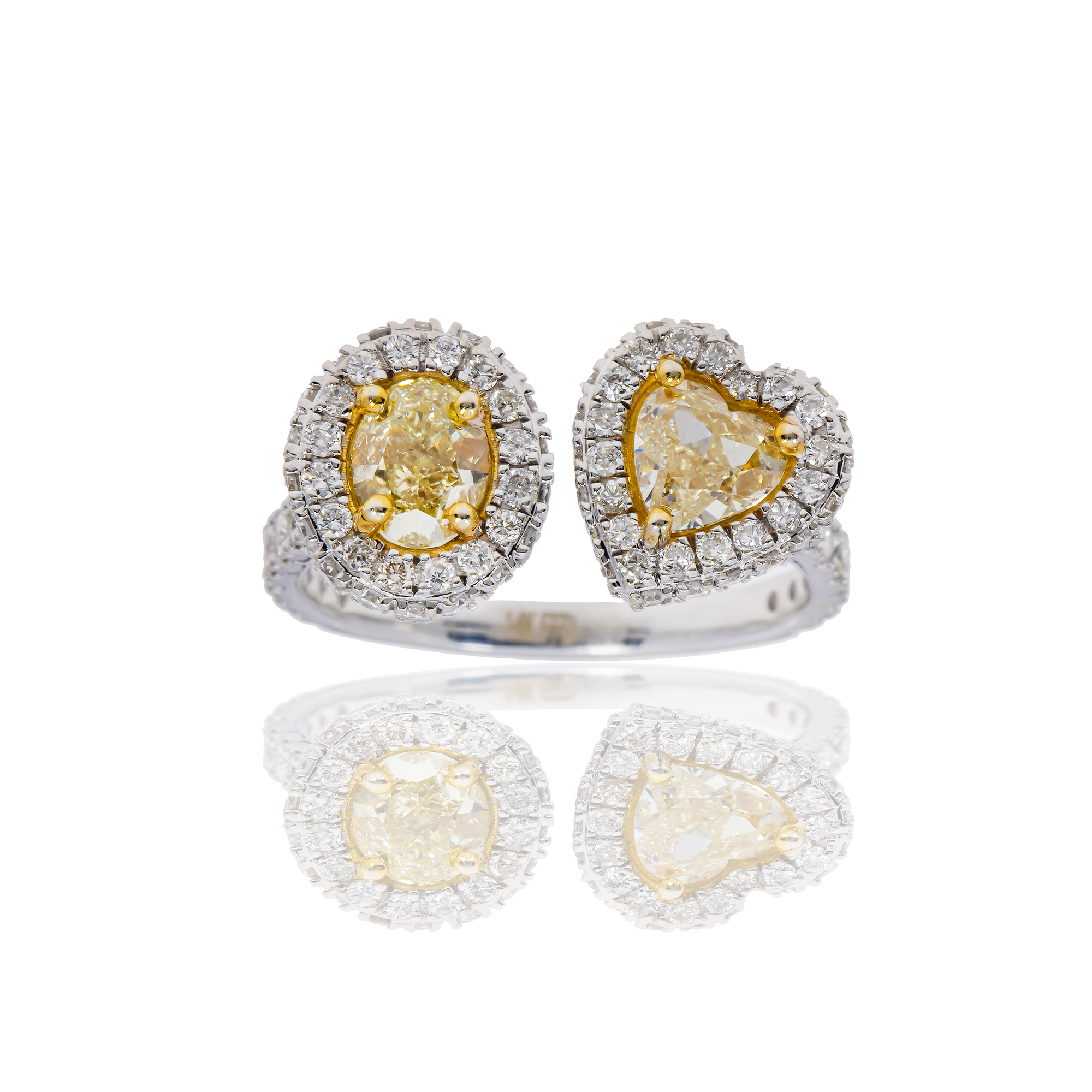Fancy Yellow Diamonds Ring – Mavani & Co