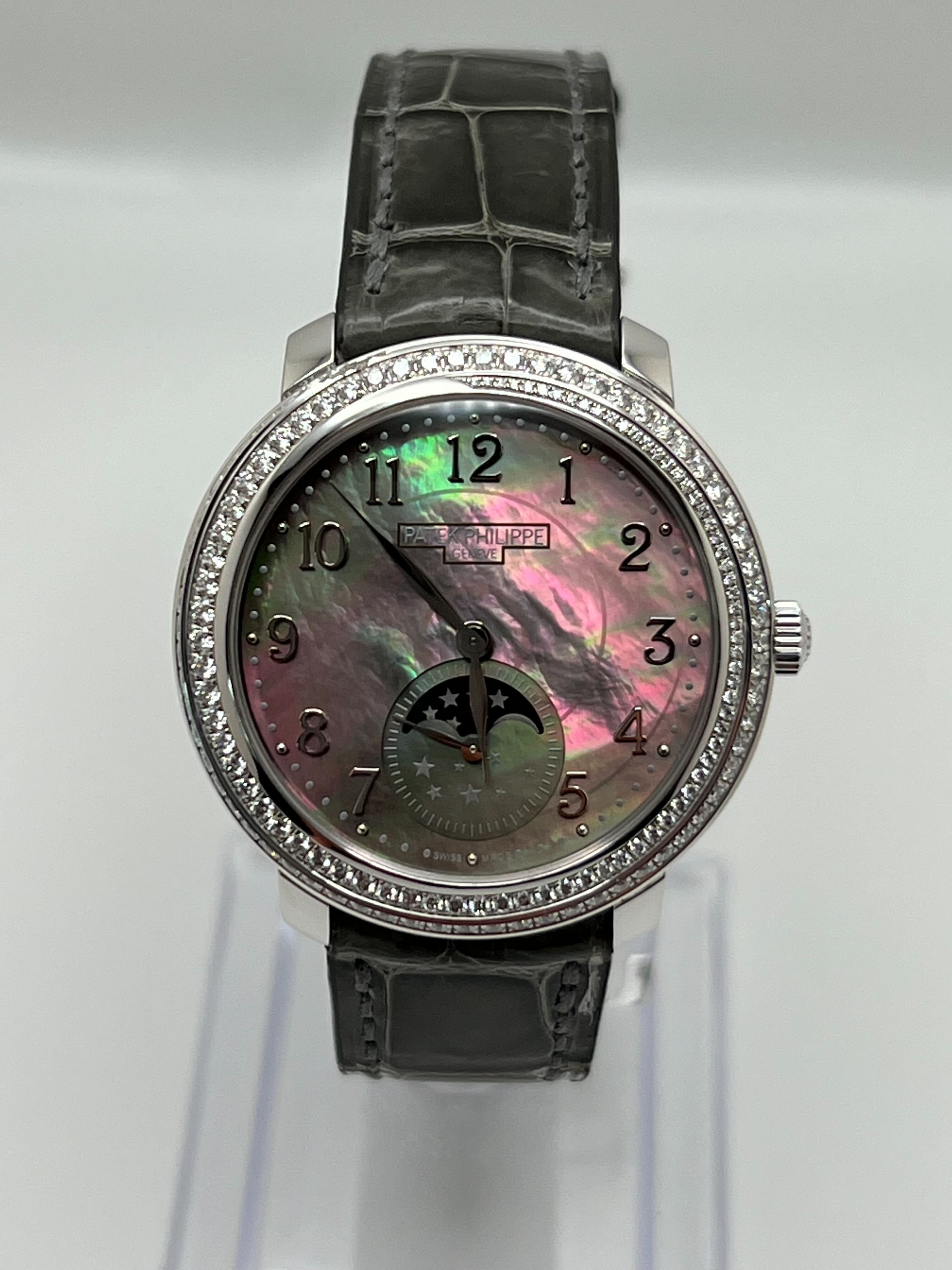 Patek Philippe Complications 4968G-001 Moon Phase White Gold Mother of ...