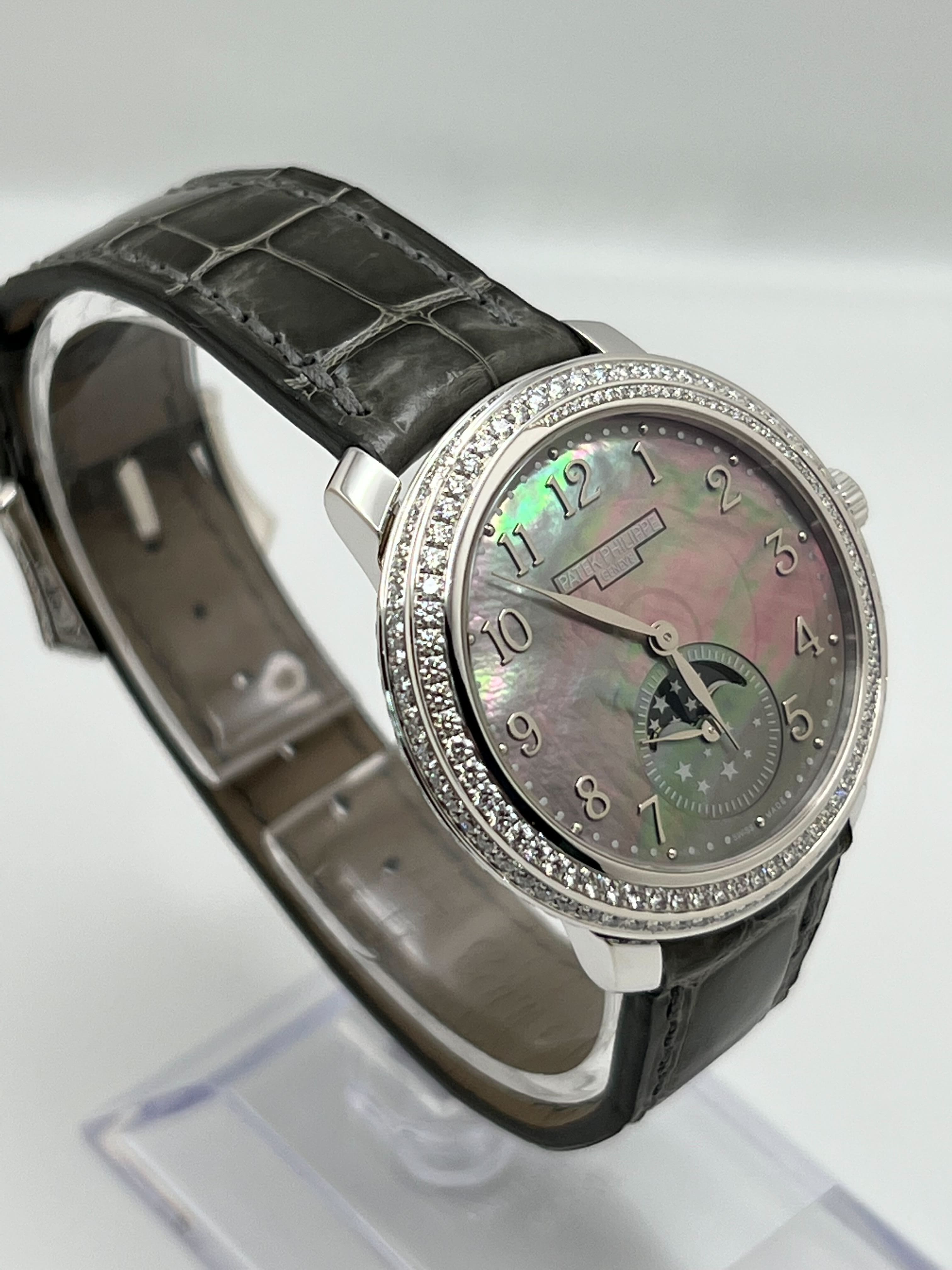 Patek Philippe Complications 4968G-001 Moon Phase White Gold Mother of ...
