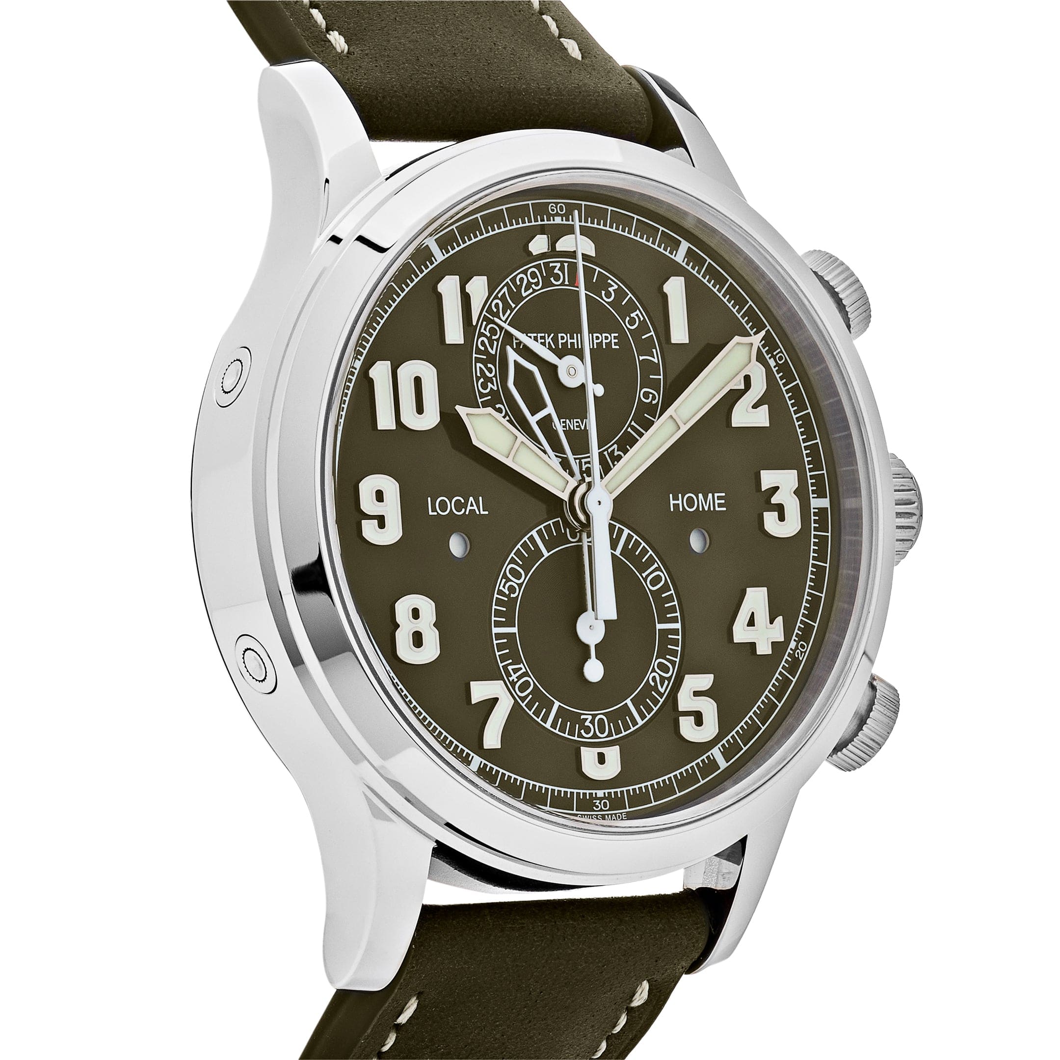 Patek Philippe Complications 5924G-010 Calatrava Travel Time Green Dia ...