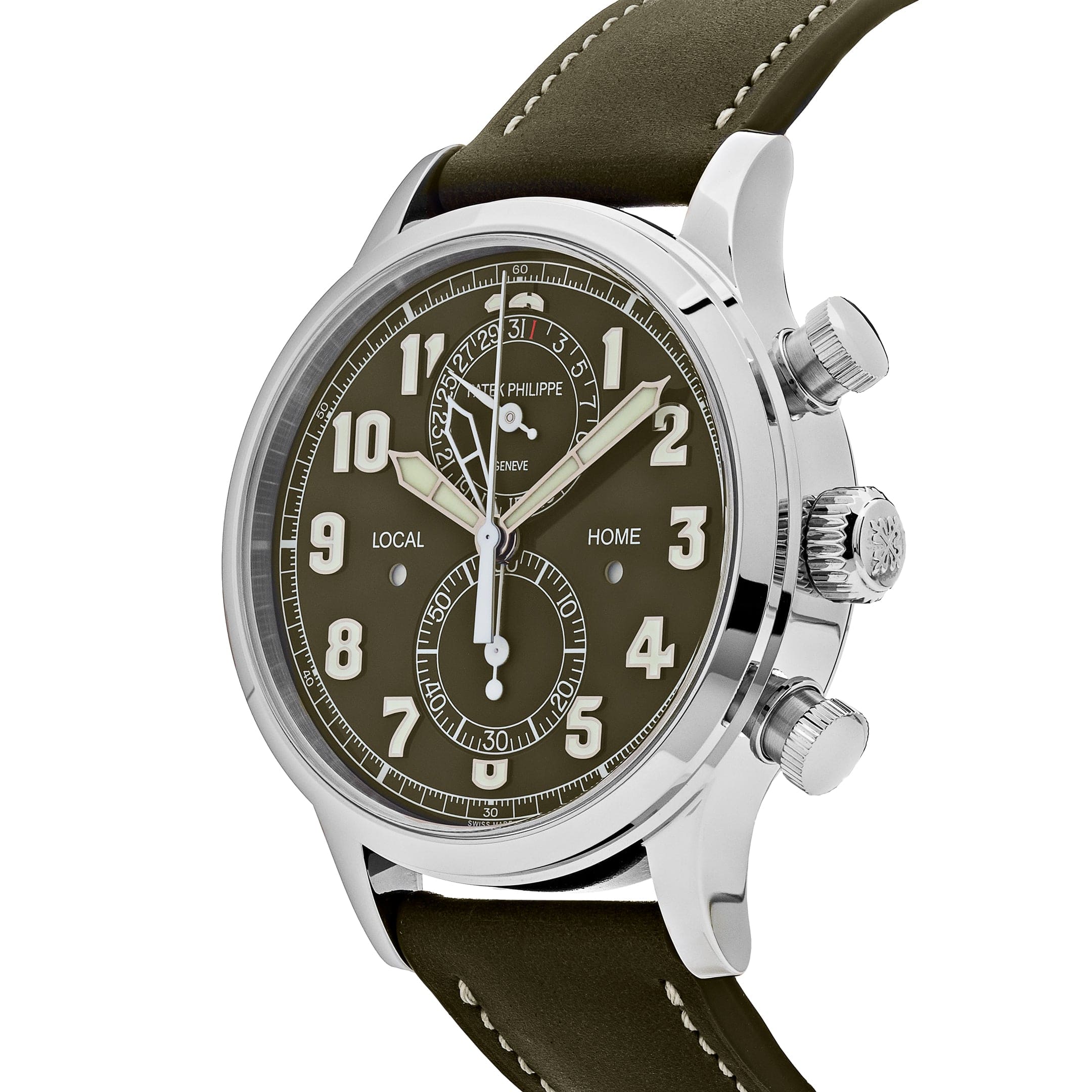 Patek Philippe Complications 5924G-010 Calatrava Travel Time Green Dia ...