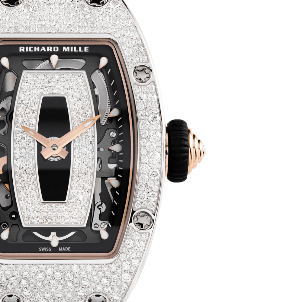 Richard Mille RM 07-01 Ladies' White Gold Snow Diamond Set – Mavani & Co