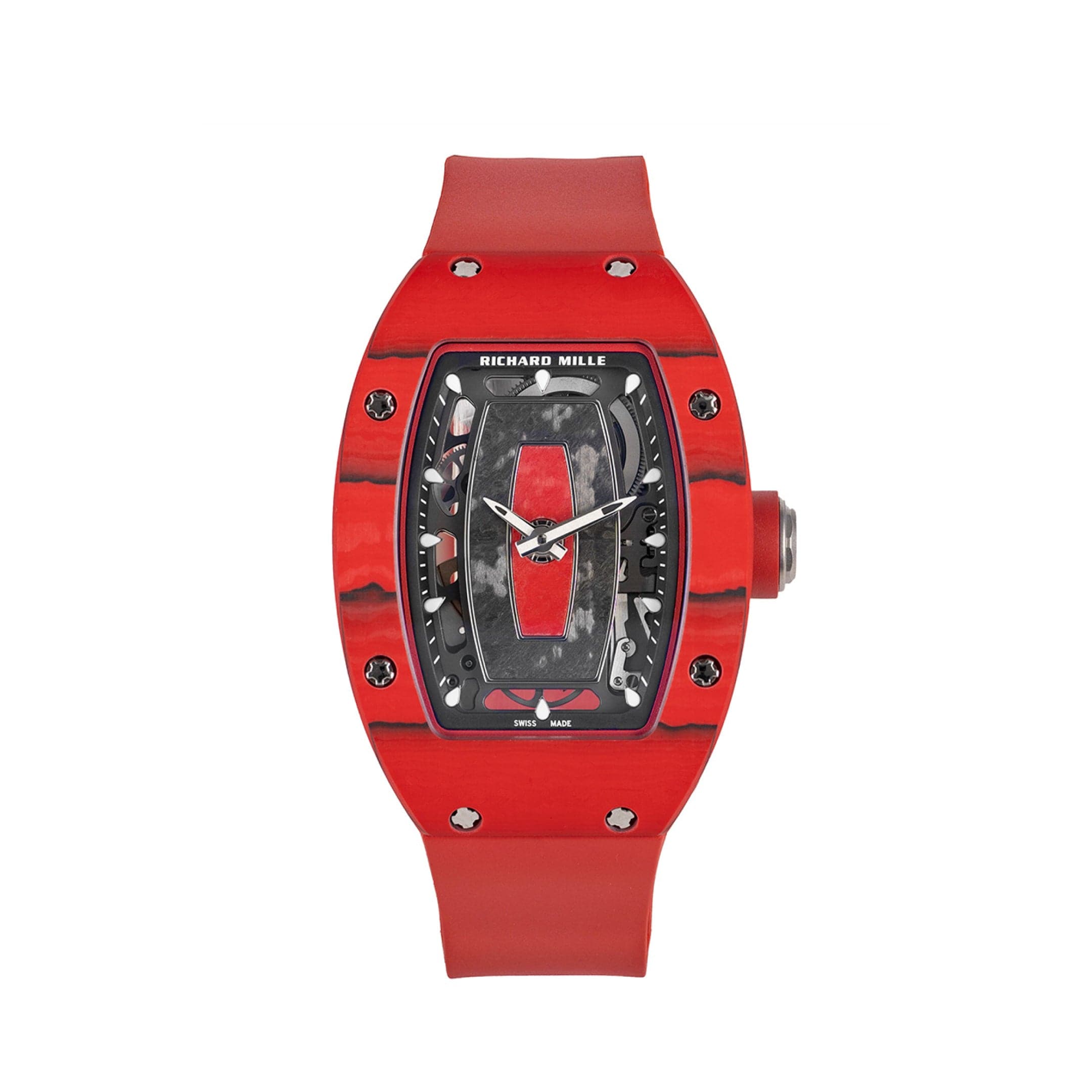 Richard Mille RM 07-01 Ladies' 'Racing Red' Carbon Red Quartz TPT Limi ...
