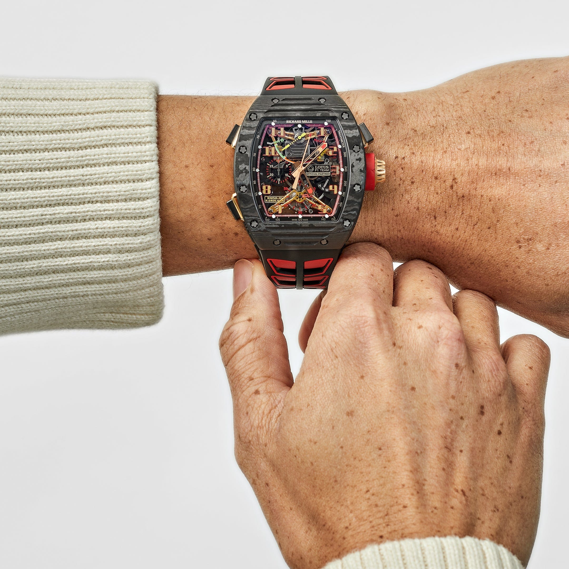 Richard Mille RM 50-01 'Romain Grosjean Lotus F1 G-Sensor' Tourbillon ...