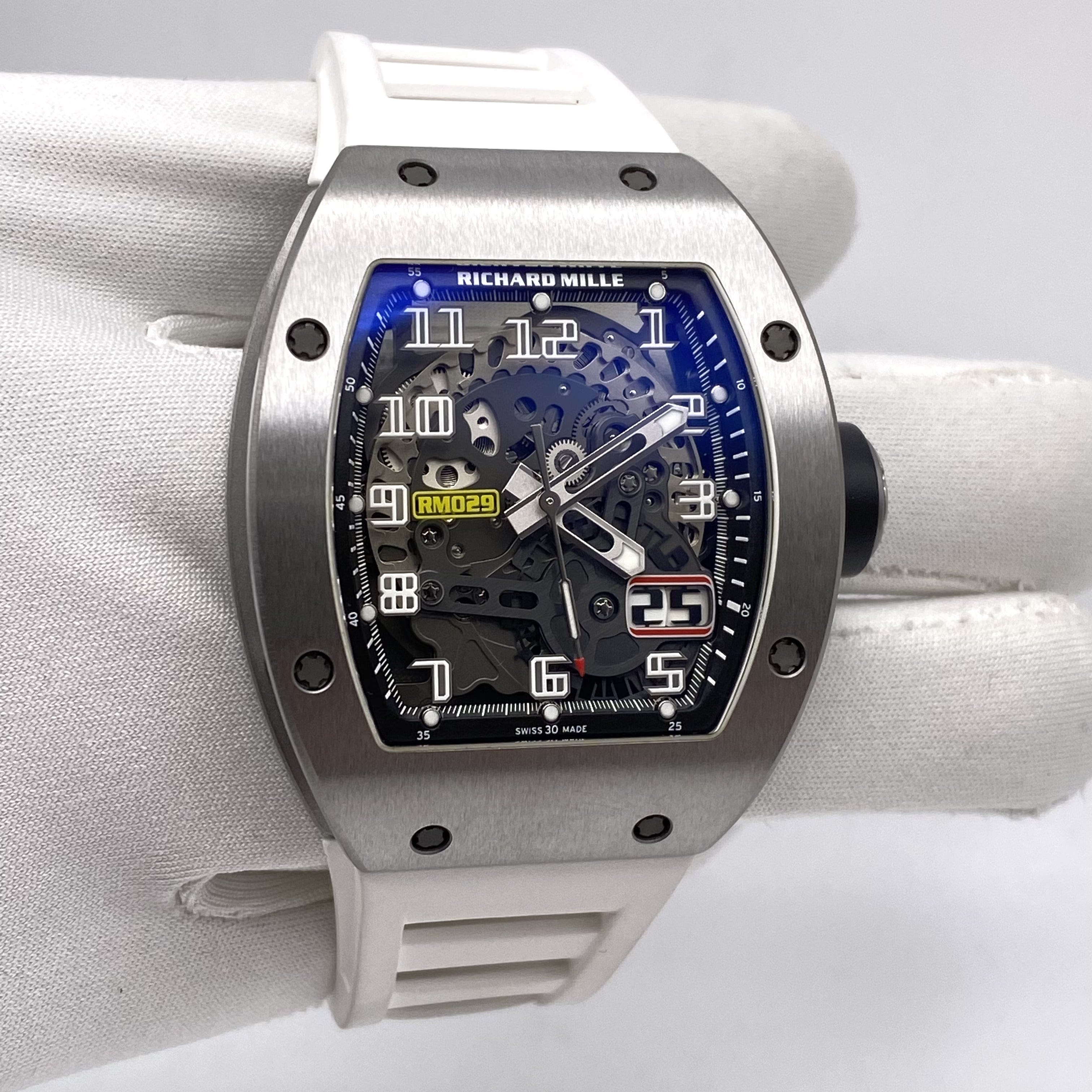 Richard Mille RM 029 Oversized Date Titanium – Mavani & Co