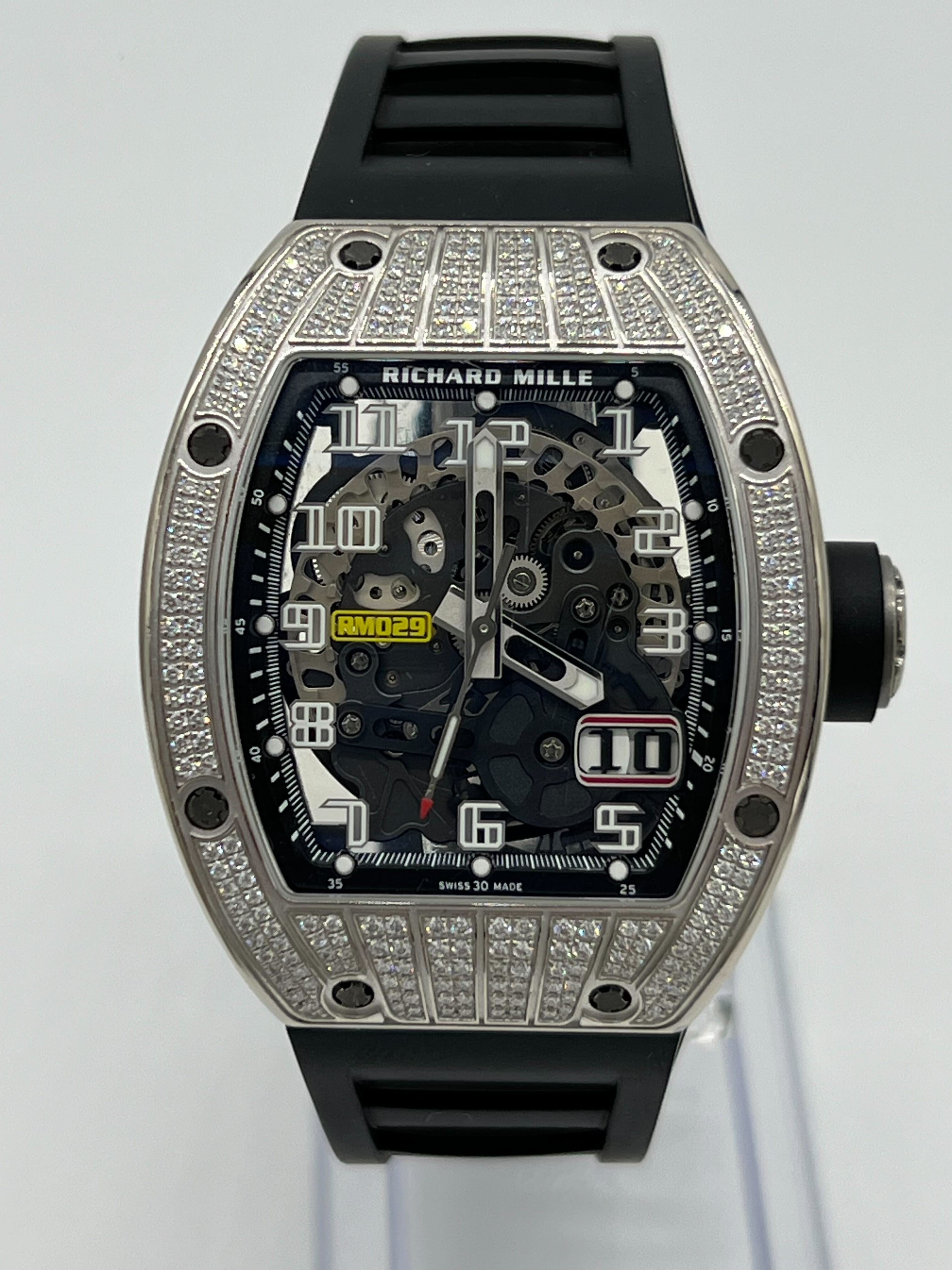 Richard Mille RM 029 White Gold and Diamonds – Mavani & Co