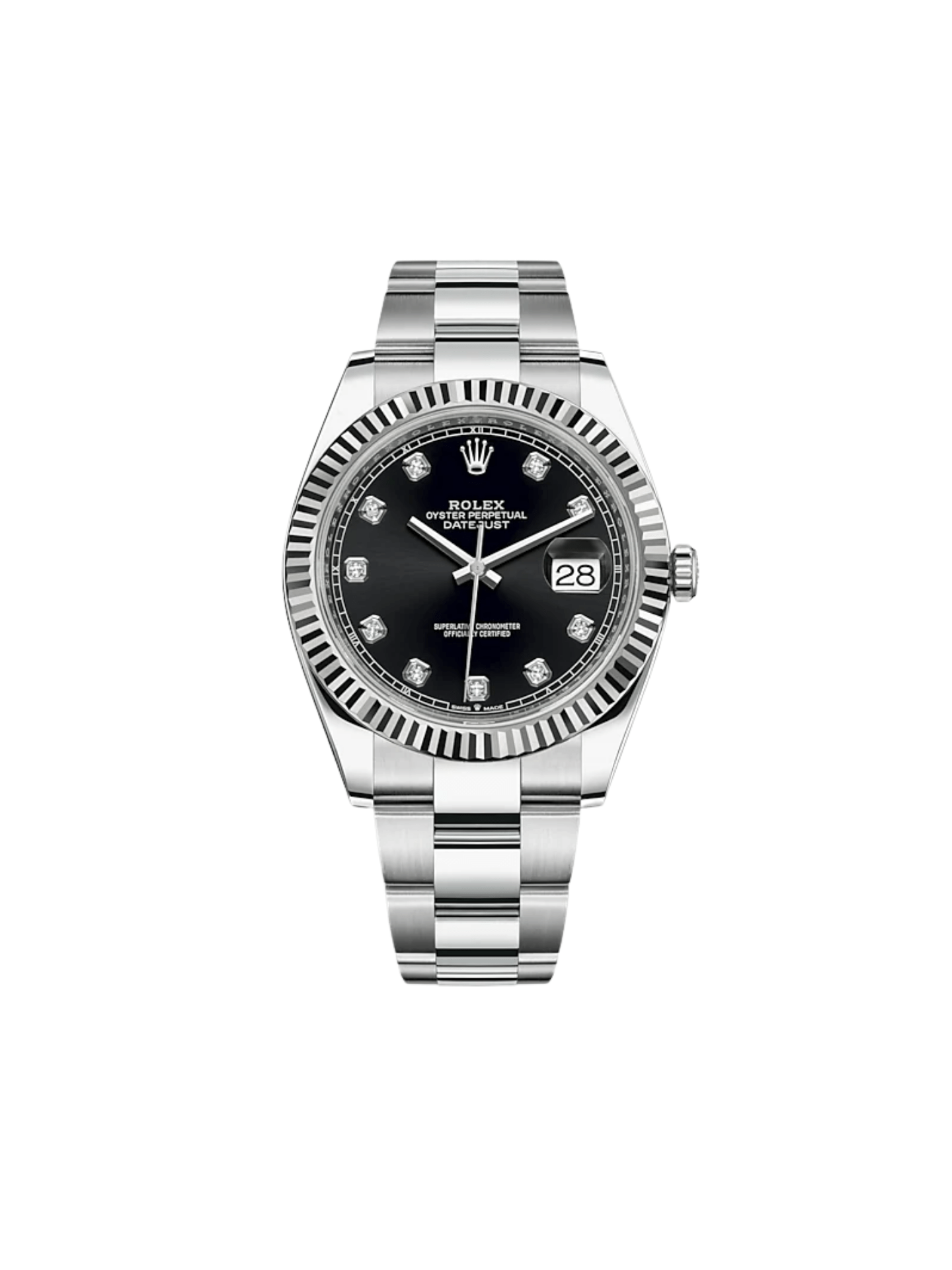 Rolex Datejust 126334 Stainless Steel Black Diamond Dial Oyster ...