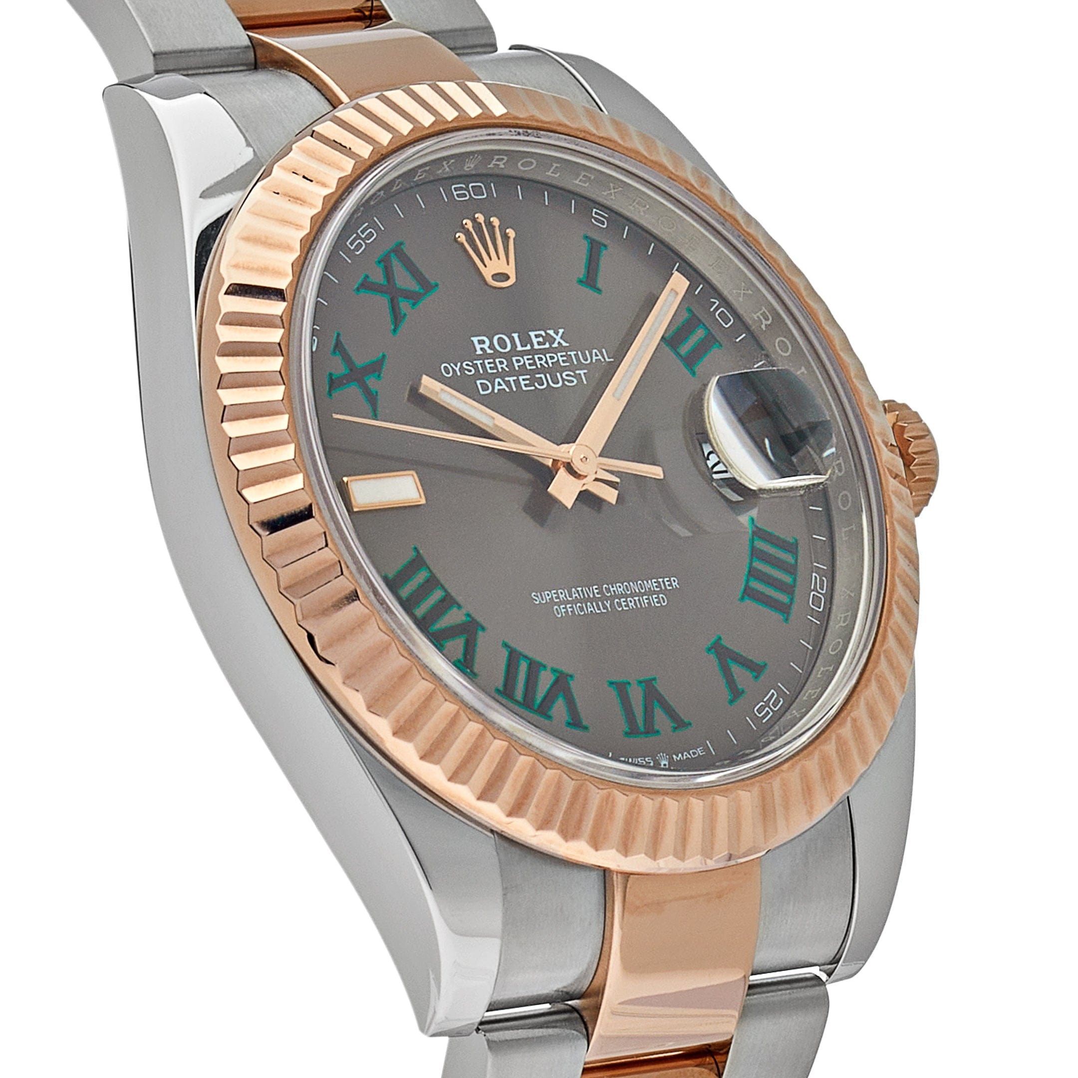 Rolex Datejust 126331 'Wimbledon' Rose Gold Stainless Steel – Mavani & Co
