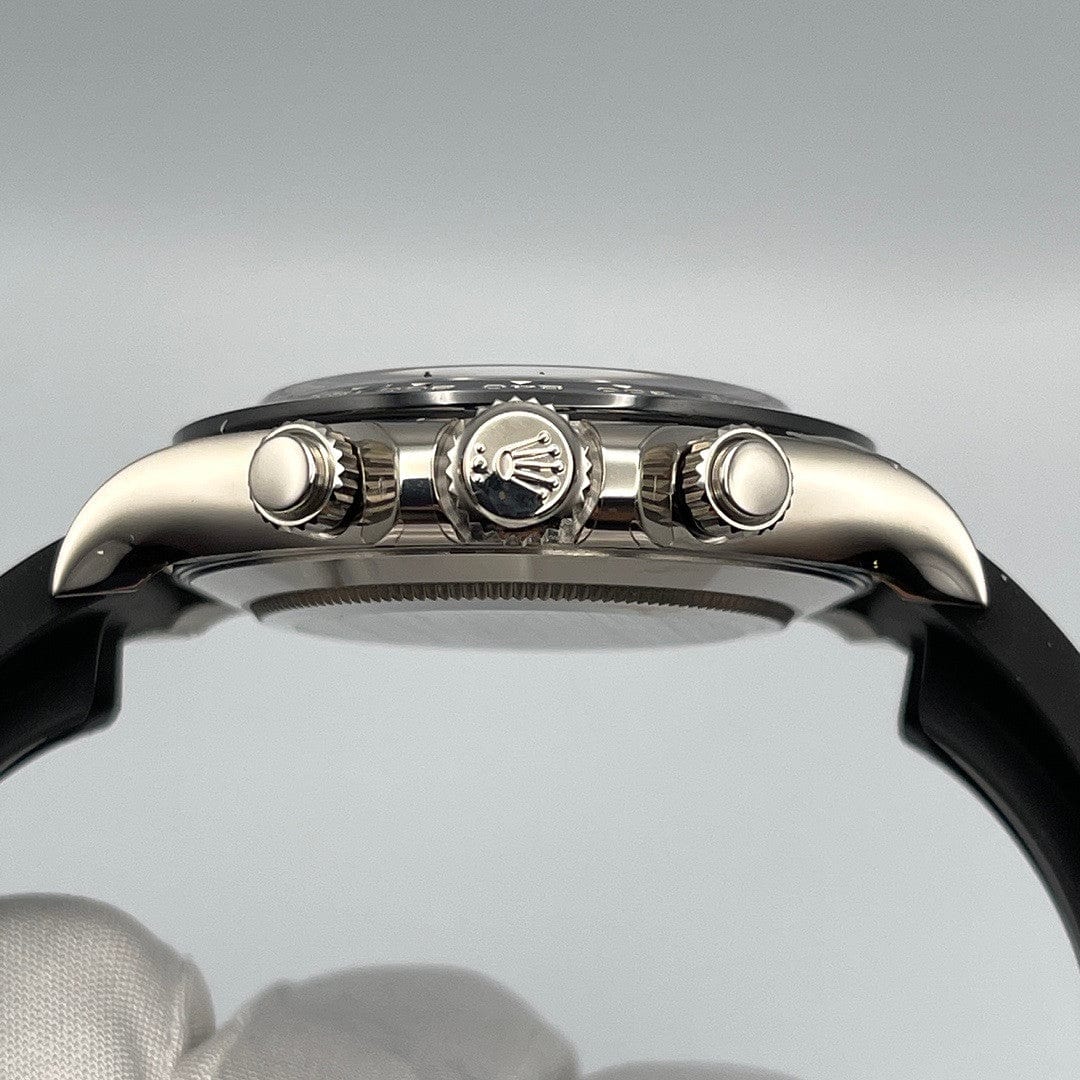 Rolex Daytona 116519LN White Gold Black Diamond Dial – Mavani & Co