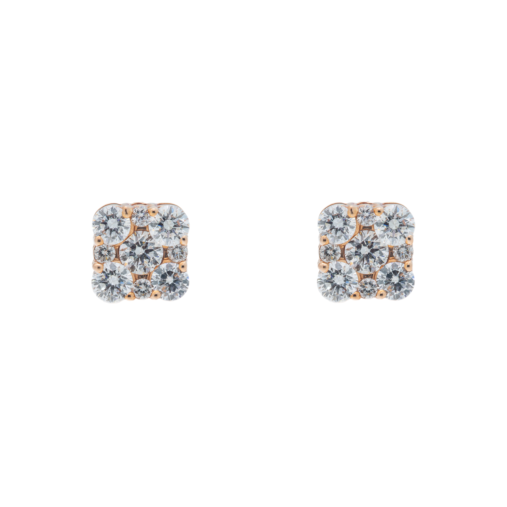 Diamond Square Earrings – Mavani & Co