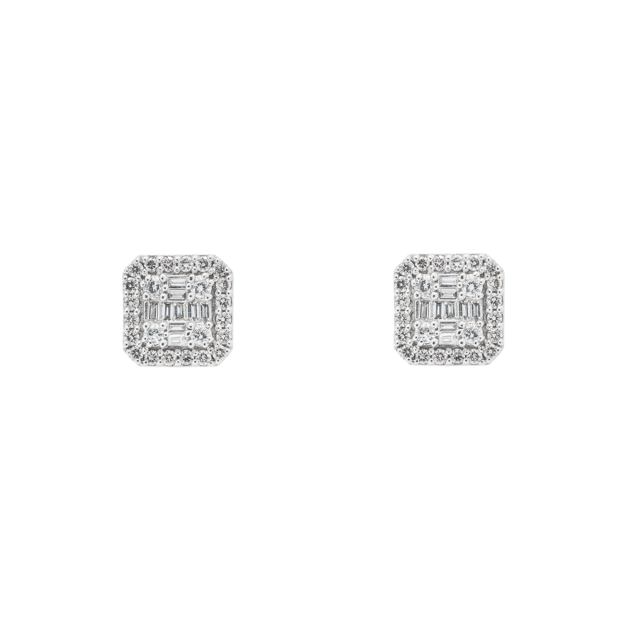 Diamond Square Earrings – Mavani & Co