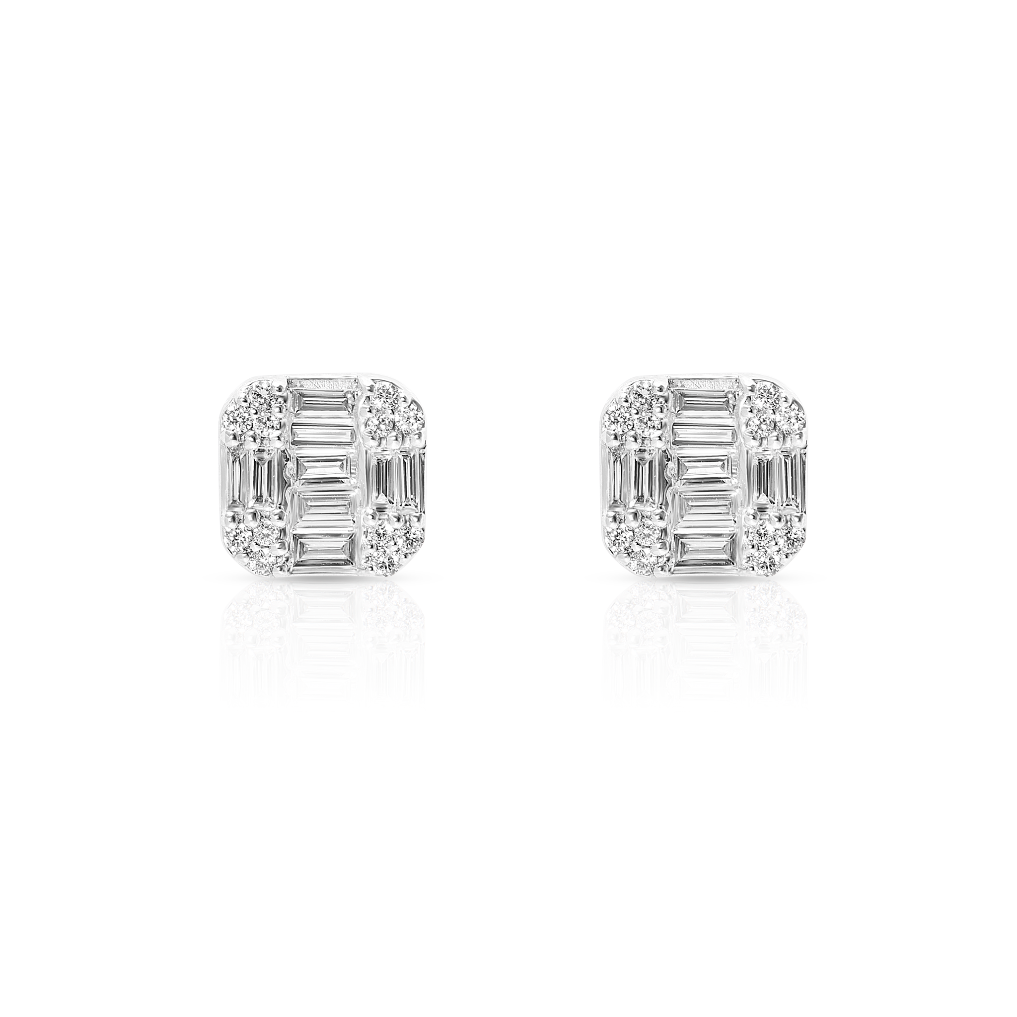 Diamond Baguette Earrings – Mavani & Co