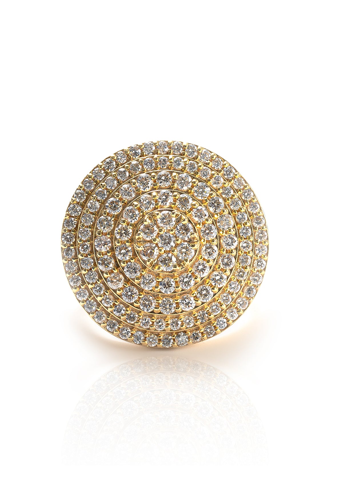 Round Ring with Diamonds – Mavani & Co