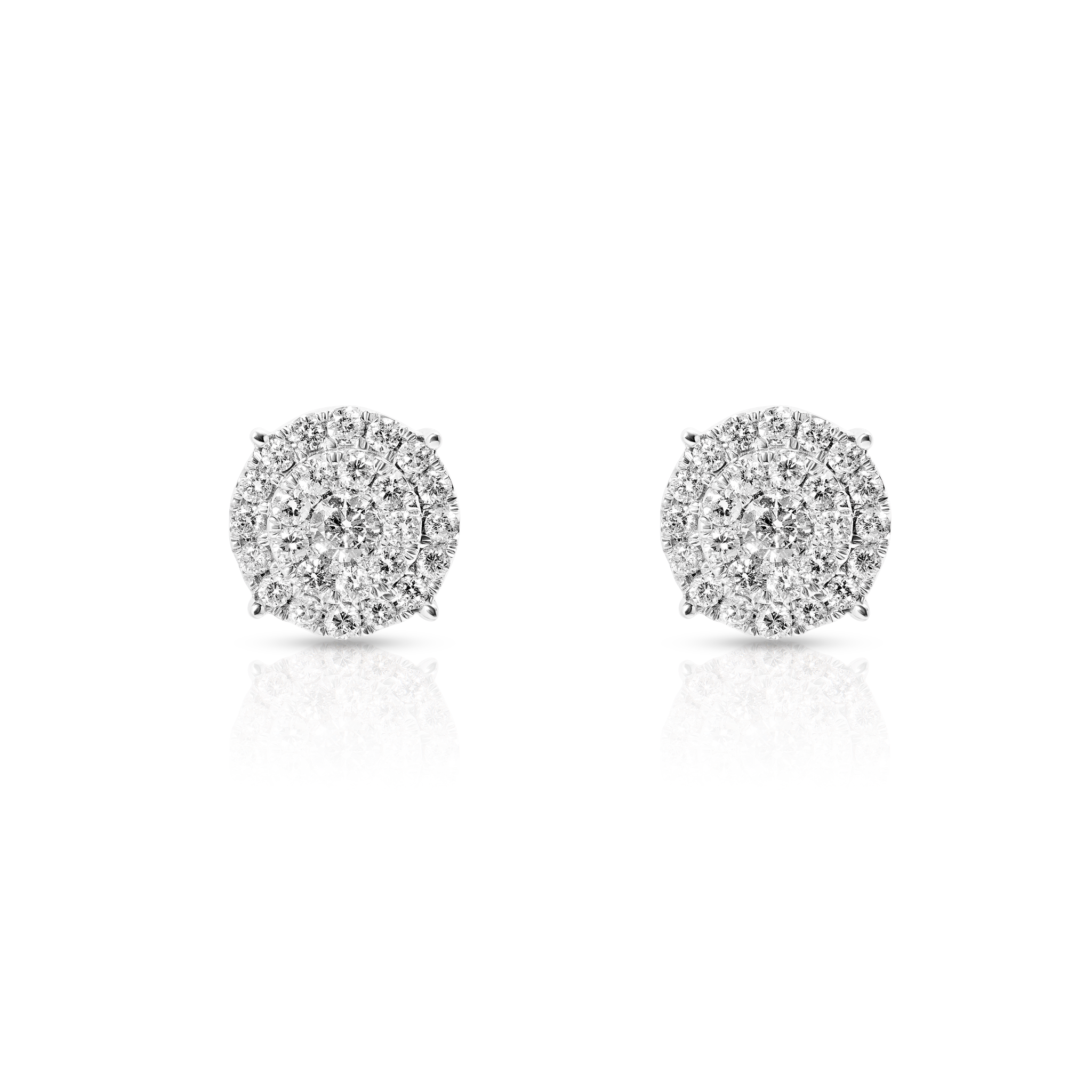 Diamond Cluster Earrings – Mavani & Co